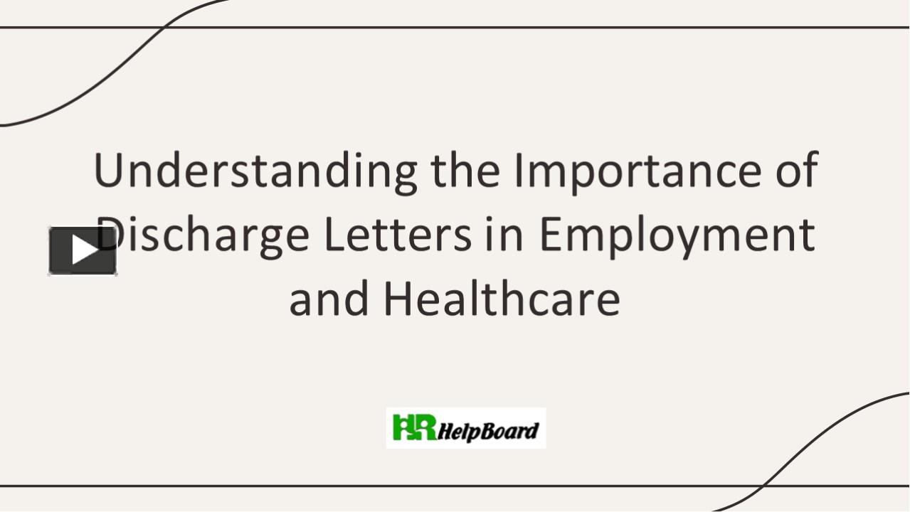 Discharge letter ,How to write a discharge letter presentation | free ...