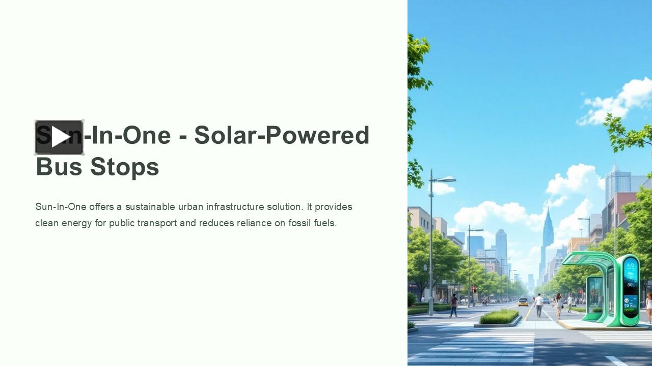 PPT – Solar Panel Bus Shelter PowerPoint presentation | free to ...