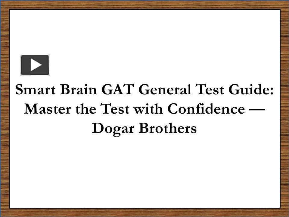 Your Complete GAT Test Guide is Here – Dogar Brothers presentation ...