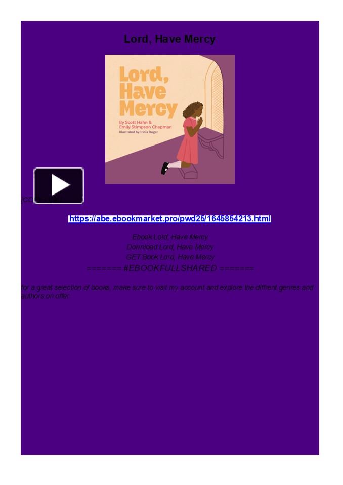 Download (PDF) Lord, Have Mercy presentation | free to download