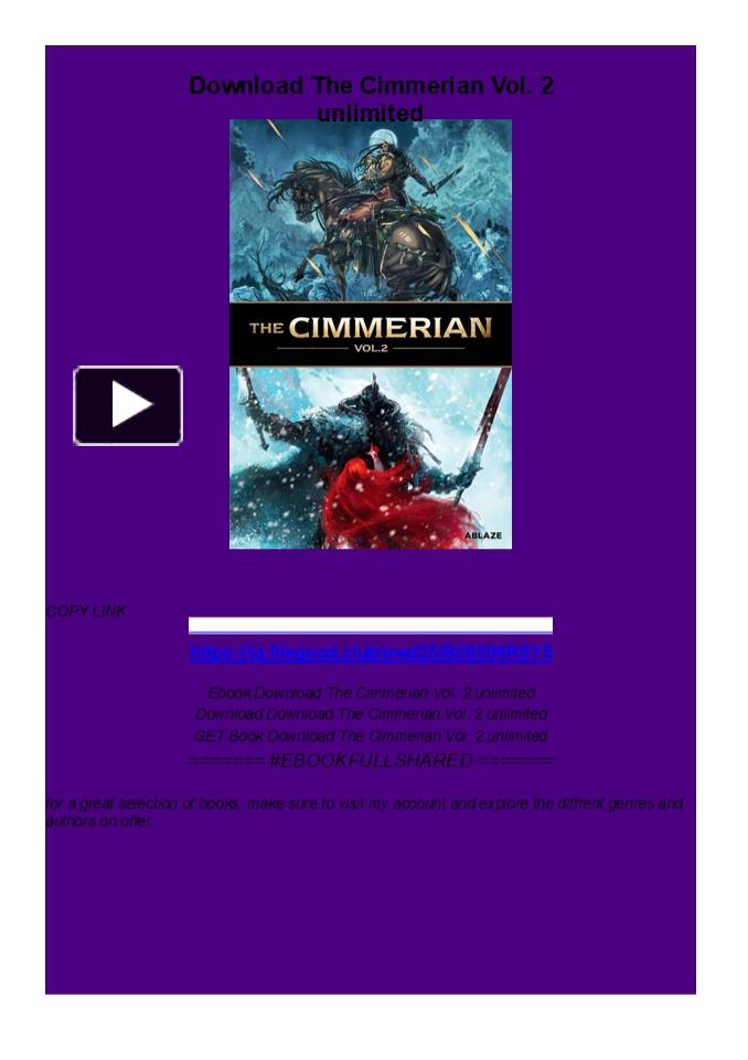 Download The Cimmerian Vol. 2 unlimited presentation | free to download