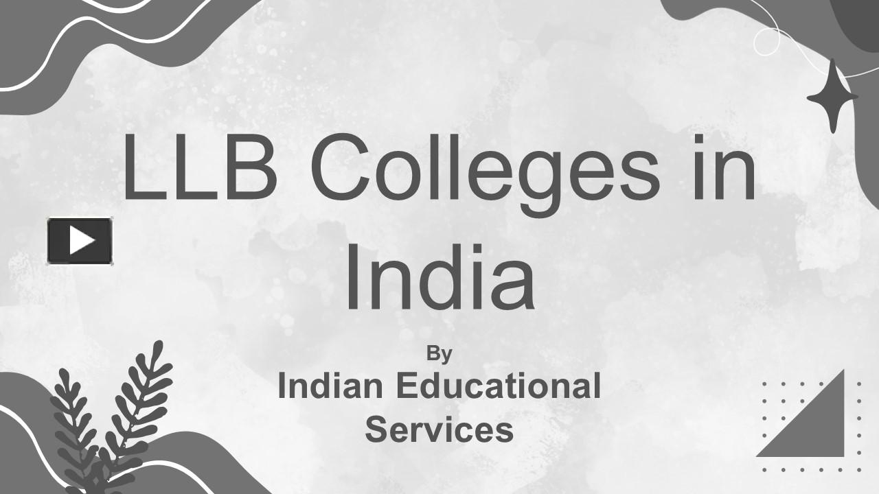 PPT – LLB Colleges in India PowerPoint presentation | free to download ...