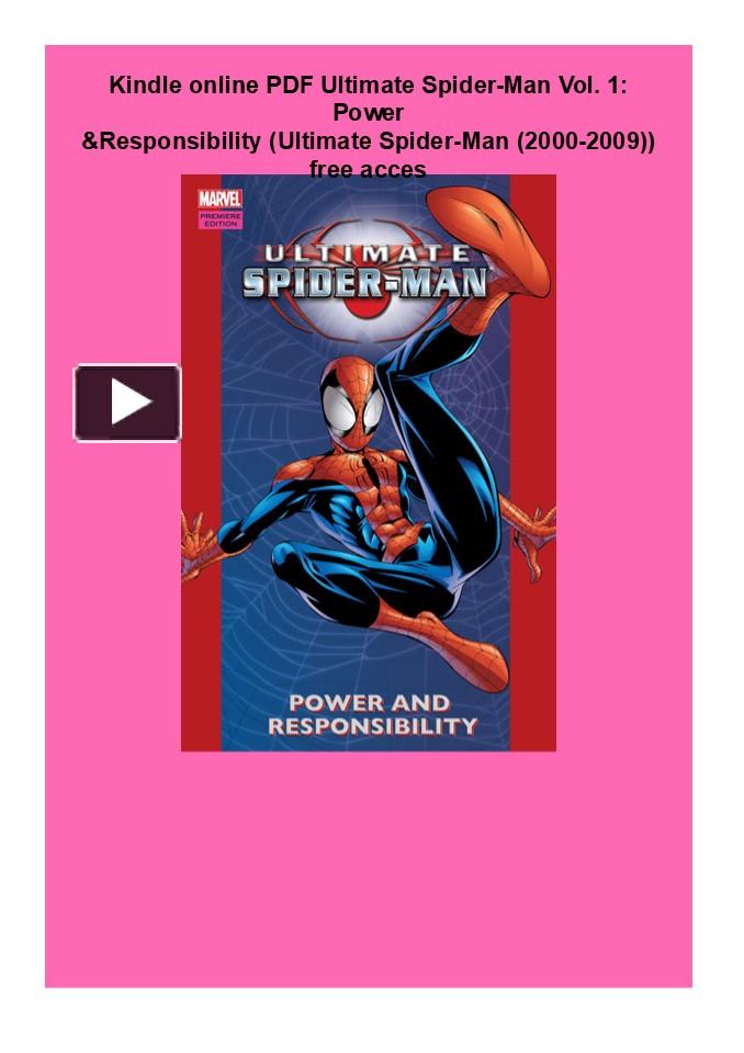 Kindle online PDF Ultimate Spider-Man Vol. 1: Power & Responsibility ...