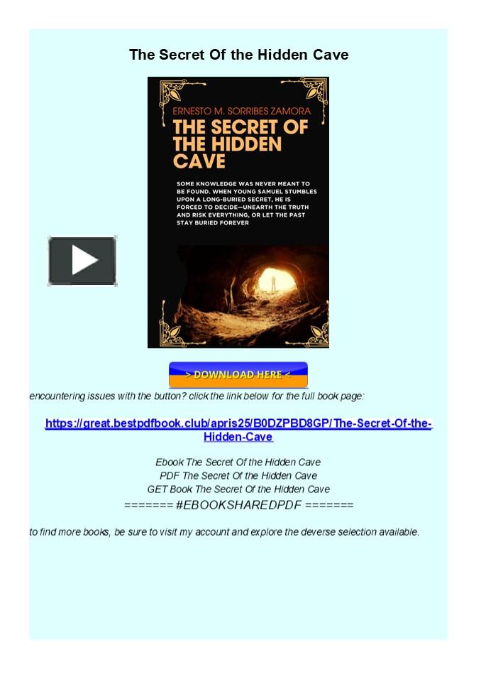 PPT – READ The Secret Of the Hidden Cave PowerPoint presentation | free ...