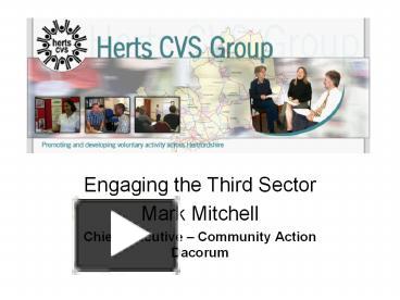 Engaging the Third Sector presentation | free to view