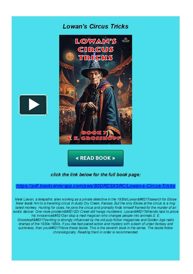 PDF Lowan's Circus Tricks presentation | free to download