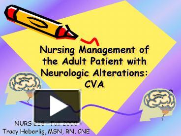 Nursing Management of the Adult Patient with Neurologic Alterations ...