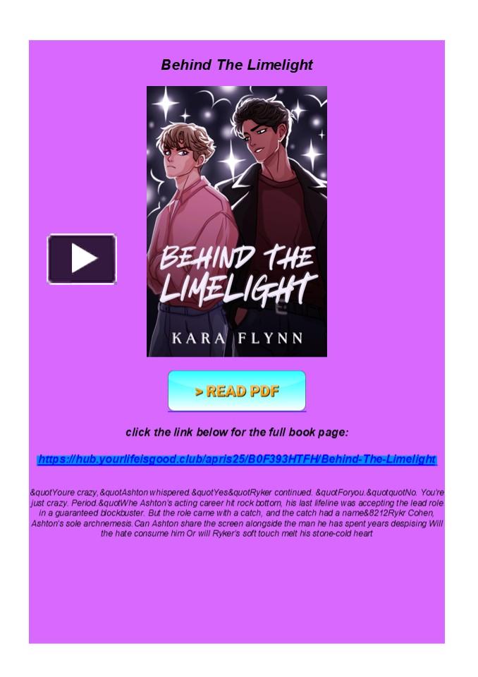 DOWNLOAD Behind The Limelight presentation | free to download