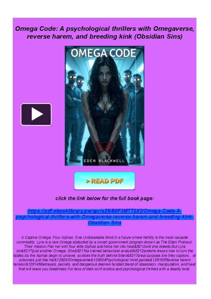 READ Omega Code: A psychological thrillers with Omegaverse, reverse ha ...