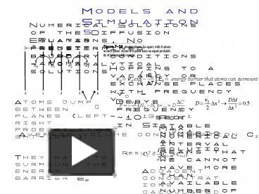 PPT – Models and Simulations PowerPoint presentation | free to view ...