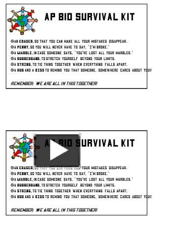 PPT – AP Bio Survival Kit PowerPoint presentation | free to view - id ...