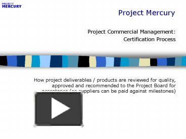 PPT – Project Mercury PowerPoint presentation | free to view - id ...