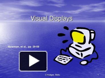 Visual Displays presentation | free to view