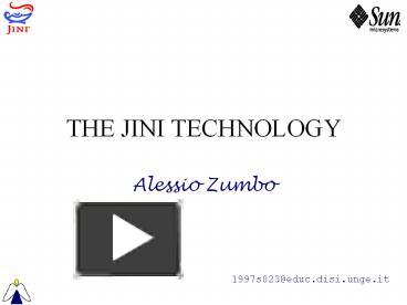 PPT – THE JINI TECHNOLOGY PowerPoint presentation | free to download ...