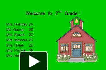 Welcome to 2nd Grade presentation | free to view