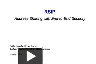 PPT – RSIP PowerPoint presentation | free to download - id: 9f3f7-MzYzM