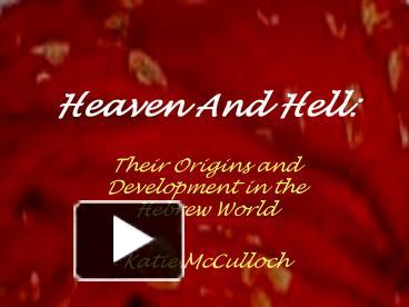 PPT – Heaven And Hell: PowerPoint presentation | free to view - id ...