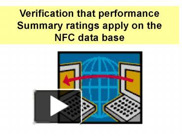 Verification that performance presentation | free to download