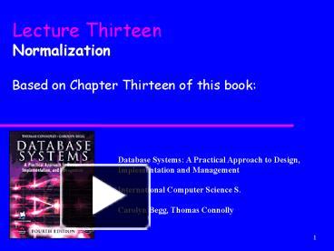 PPT – Database Systems PowerPoint presentation | free to view - id ...