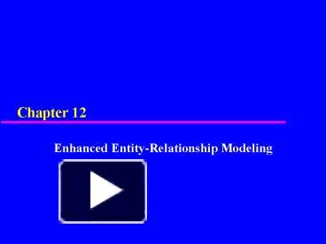 PPT – Enhanced EntityRelationship Modeling PowerPoint presentation ...