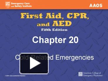 PPT – ColdRelated Emergencies PowerPoint presentation | free to ...