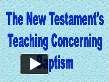 PPT – The New Testament's PowerPoint presentation | free to view - id ...