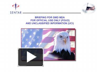 PPT – BRIEFING FOR GMD MDA PowerPoint presentation | free to view - id ...