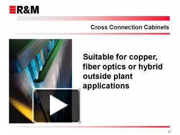 PPT – Cross Connection Cabinets PowerPoint presentation | free to view ...