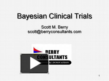 Bayesian Clinical Trials presentation | free to download