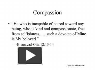 Compassion presentation | free to view