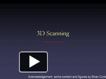 3D Scanning presentation | free to download