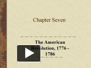 PPT – Chapter Seven PowerPoint presentation | free to view - id: a1365 ...