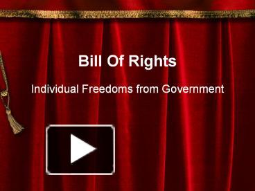 PPT – Bill Of Rights PowerPoint presentation | free to download - id ...