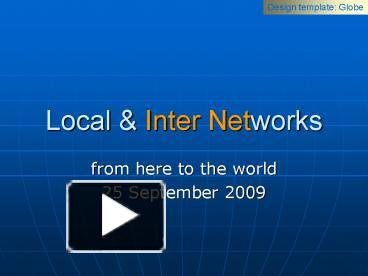 PPT – Local PowerPoint presentation | free to view - id: a1959-YjRhM