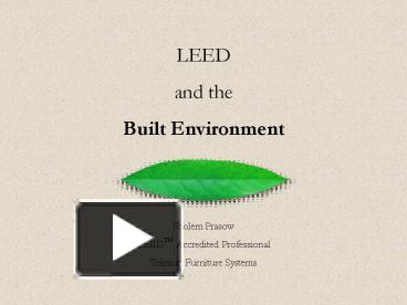 LEED presentation | free to view