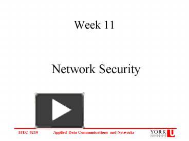 PPT – Week 11 PowerPoint presentation | free to view - id: a1a3e-ZGQ0Y