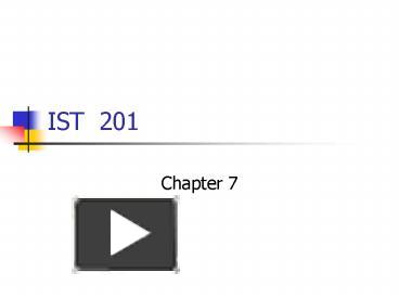IST 201 presentation | free to view