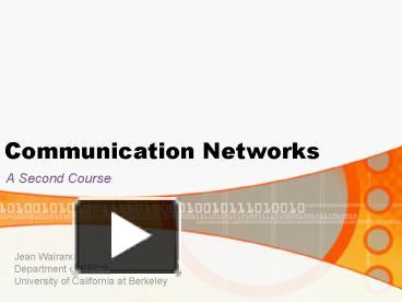 PPT – Communication Networks PowerPoint presentation | free to view ...