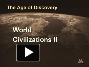 The Age of Discovery presentation | free to view