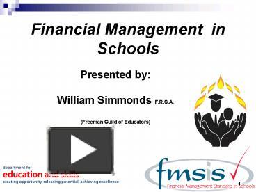 PPT – Financial Management in Schools PowerPoint presentation | free to ...