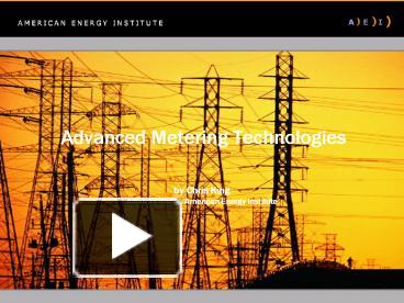PPT – Advanced Metering Technologies PowerPoint presentation | free to ...