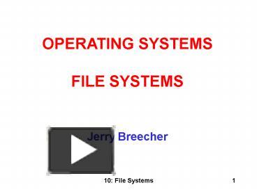 PPT – Jerry Breecher PowerPoint presentation | free to view - id: a202a ...