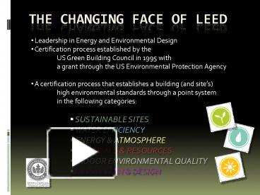 PPT – The Changing Face of LEED PowerPoint presentation | free to view ...