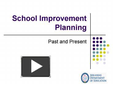 School Improvement Planning presentation | free to view