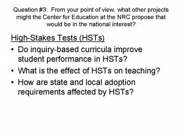 PPT – Question PowerPoint presentation | free to view - id: a244d-MDYxO