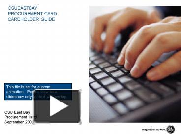 PPT – CSU East Bay PowerPoint presentation | free to view - id: a2578-ZWE1N