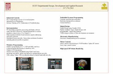 PPT – ECET Departmental Design, Development and Applied Research ...