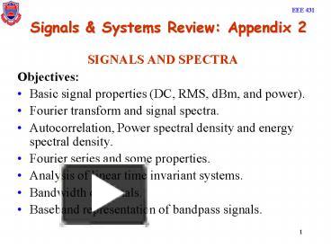 PPT – Signals PowerPoint presentation | free to view - id: a2e1e-ZDQ1Z