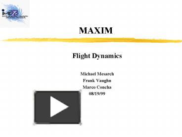 MAXIM presentation | free to download