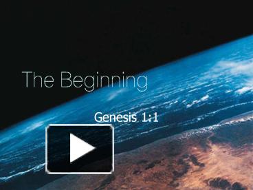 The Beginning presentation | free to view